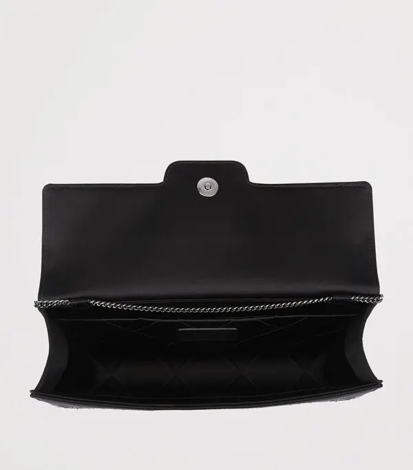 ROGER VIVIER Embellished Efflorescence Envelope Clutch Bag