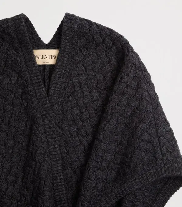 Valentino Garavani Wool-blend Poncho