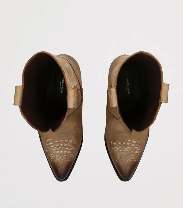 GOLDEN GOOSE Leather Wish Star Low Boots