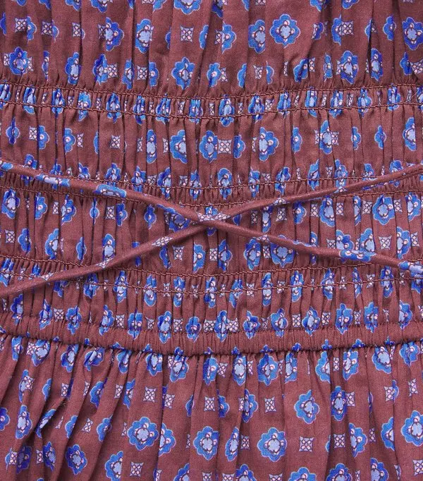 DÔEN Organic Cotton Quinelle Midi Dress - Purple