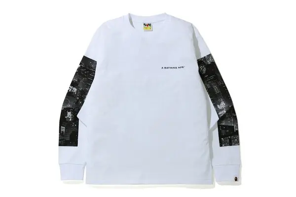 A BATHING APE Ghost Long Sleeve Tee Shirt