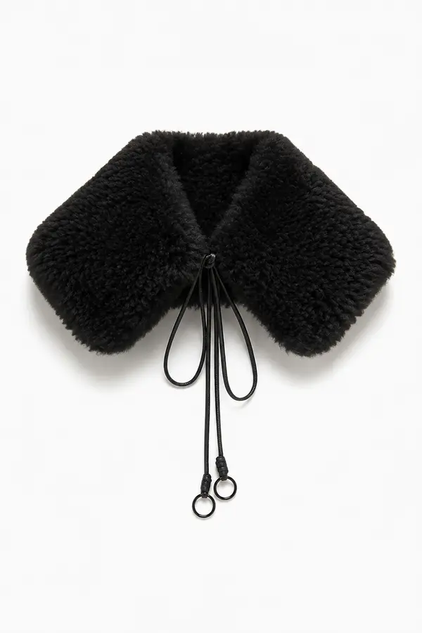 Ulla Johnson Shearling Collar - Noir