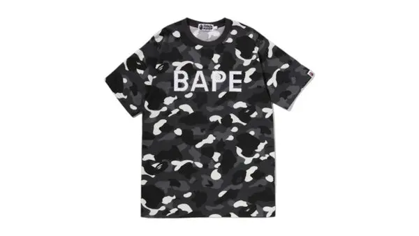 A BATHING APE City Camo Rhinestone Logo Tee Shirt