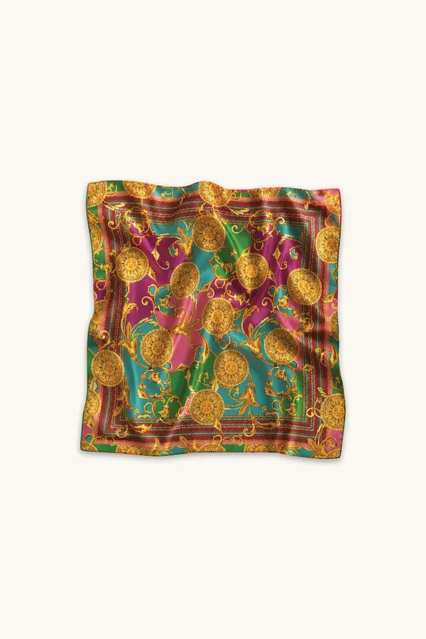 THE NOLI SHOP Printed Satin Scarf - Dolce Sun