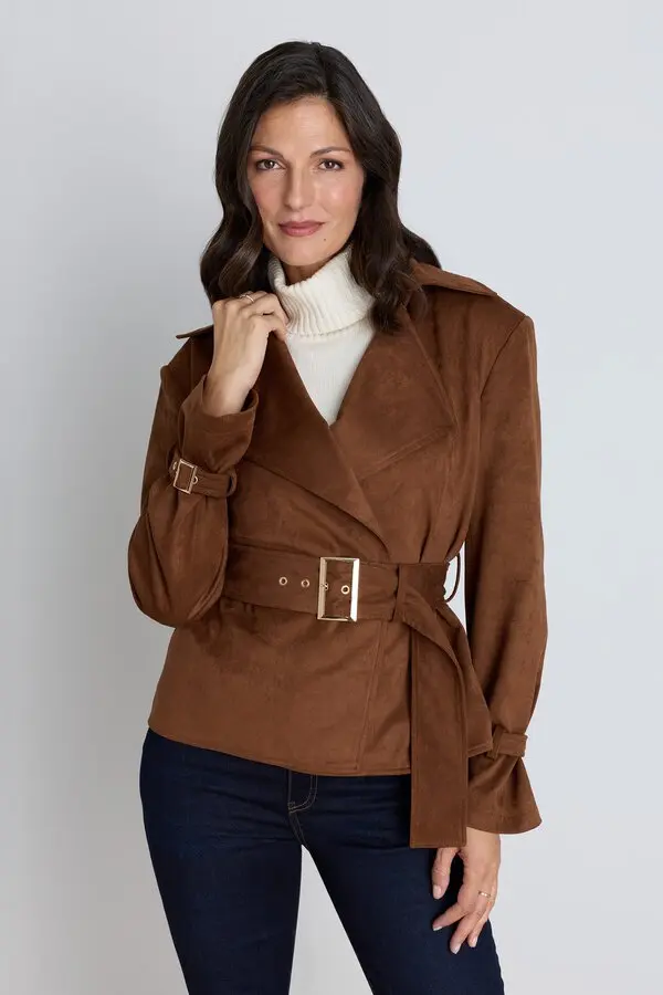 THE NOLI SHOP Ellen Suede Jacket