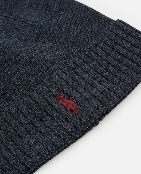 Polo Ralph Lauren Cappello In Lana Merino - Grey