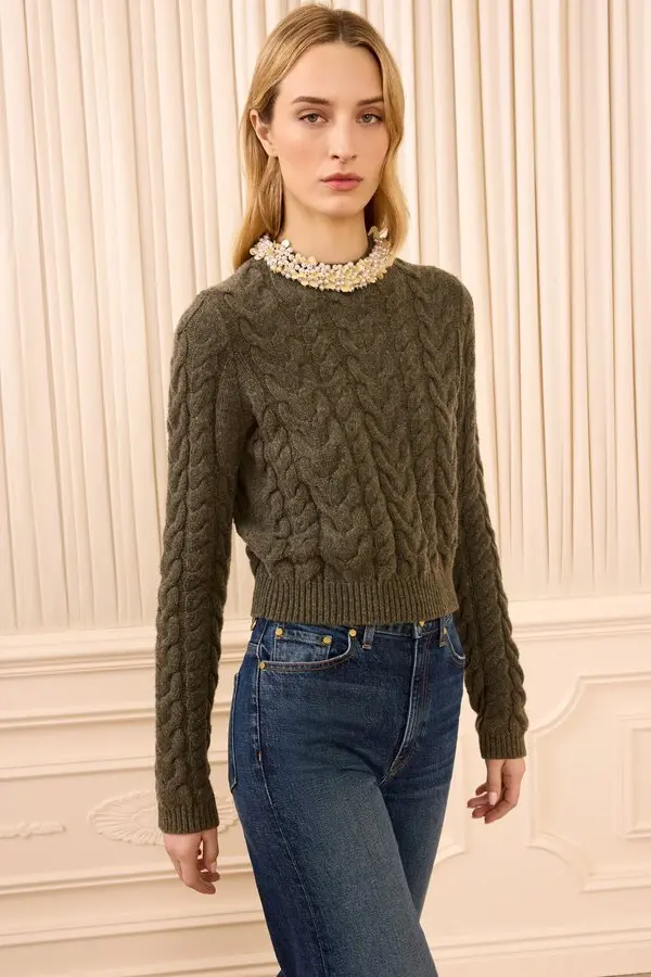 Ulla Johnson Marlie Knit Pullover With Embellishment