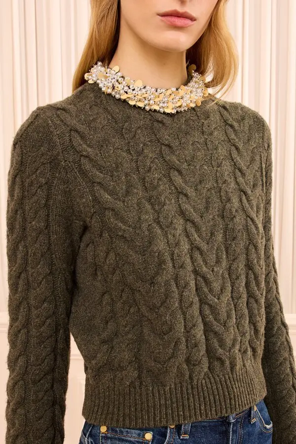 Ulla Johnson Marlie Knit Pullover With Embellishment