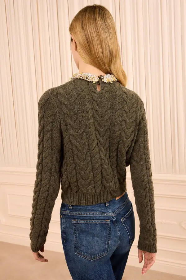 Ulla Johnson Marlie Knit Pullover With Embellishment