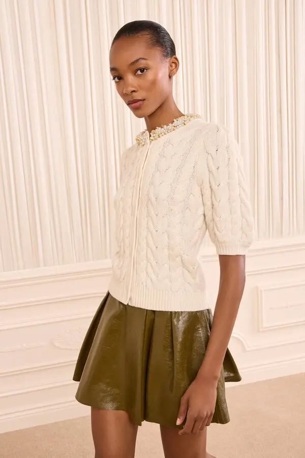Ulla Johnson Olivia Knit Cardigan With Embellishment