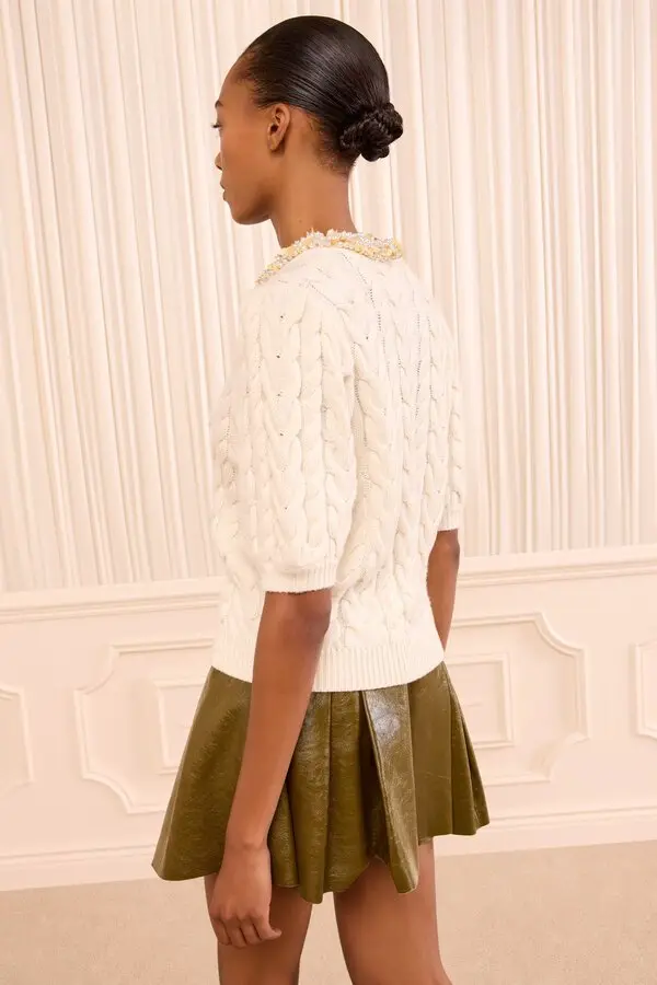 Ulla Johnson Olivia Knit Cardigan With Embellishment
