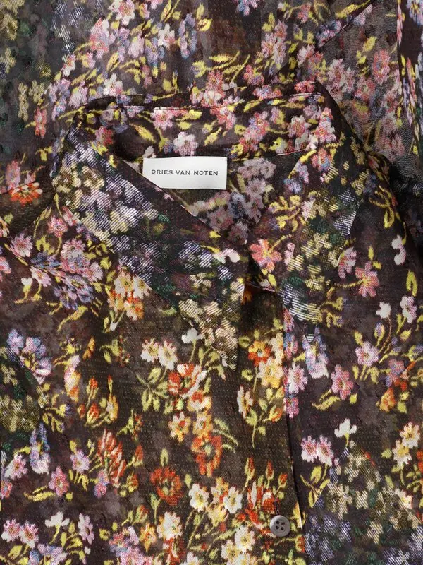 Dries Van Noten Long Jacquard Shirt Dress