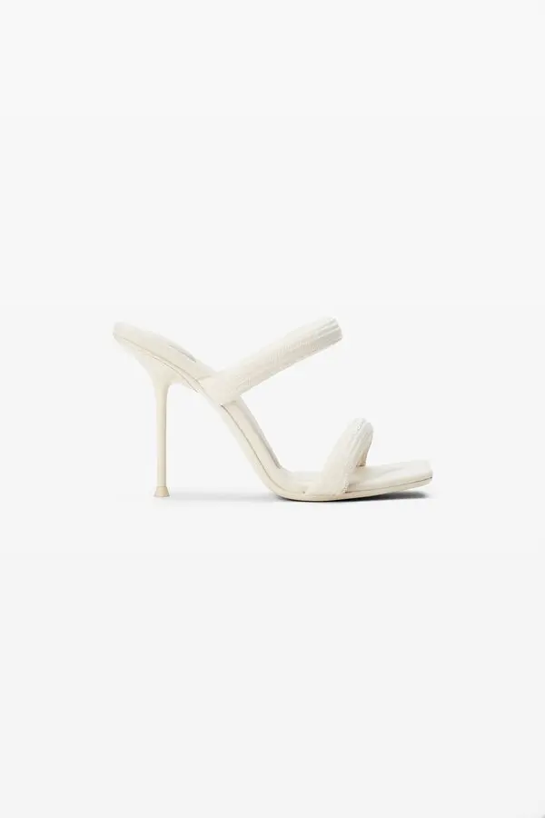 Alexander Wang Julie 105mm Nylon Tubular Sandal - Vanilla