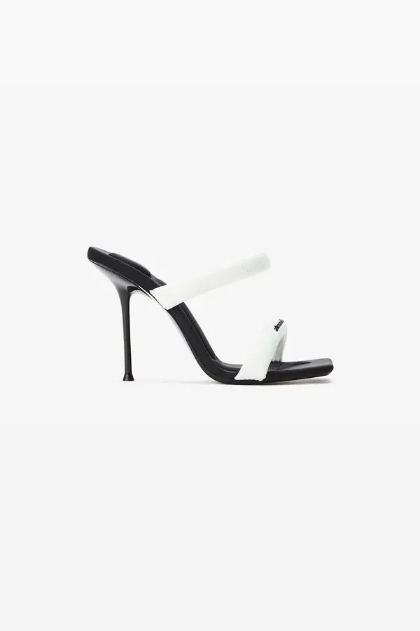 Alexander Wang Julie 105mm Nylon Tubular Sandal - White