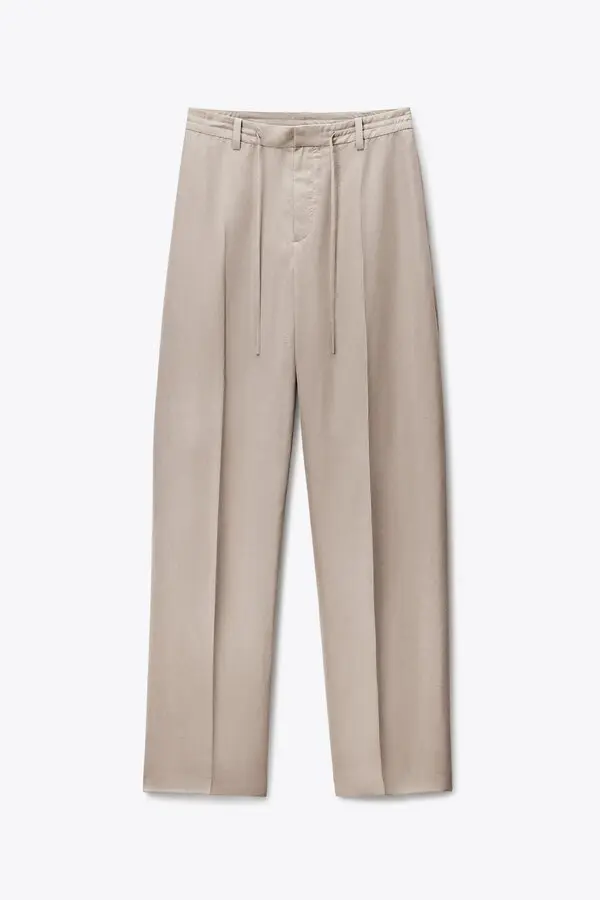 Alexander Wang Drawcord Tailored Pant - Army Tan