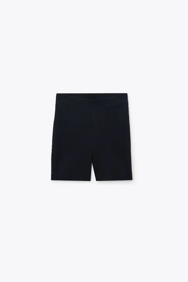 Alexander Wang Debossed Logo Bike Short - Black