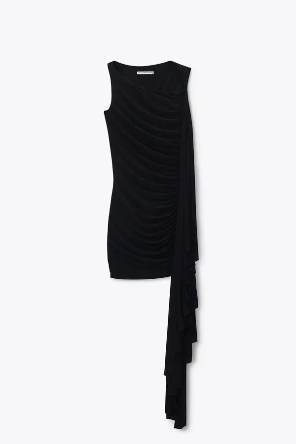 Alexander Wang Asymmetric Ruched Mini Dress
