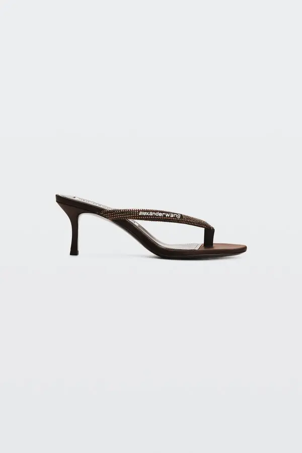 Alexander Wang Courtney 65mm Thong Logo Sandal - Brown