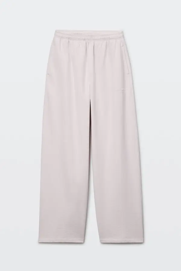 Alexander Wang Logo Print Mid-rise Oversized Sweatpant - Washed Light Pink