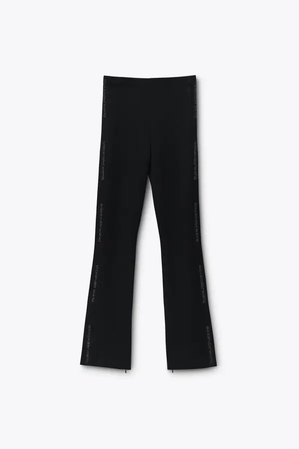 Alexander Wang Debossed Logo Fitted Pant - Black