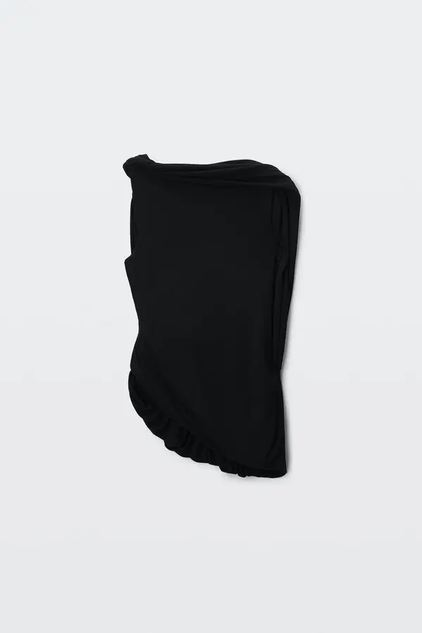 Alexander Wang Asymmetric Draped Twisted Top