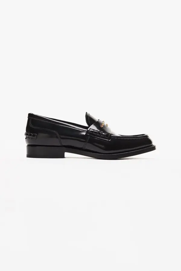 Alexander Wang Carter Logo Leather Loafer