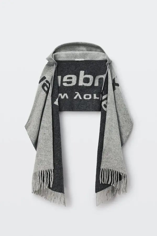 Alexander Wang Scarf Hoodie - Sidewalk
