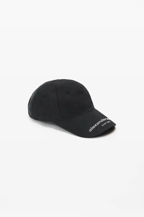 Alexander Wang Crystal Hotfix Logo Twill Baseball Cap - Light Pink