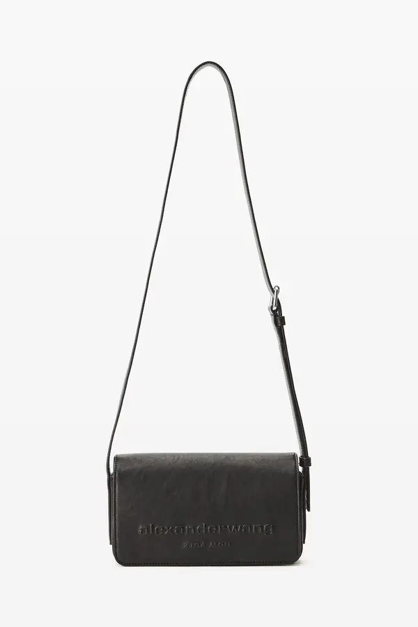 Alexander Wang Punch Flap Crossbody Bag - Black