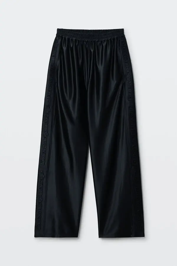 Alexander Wang Mid-rise Track Pant W/ Emboss Logo Panel