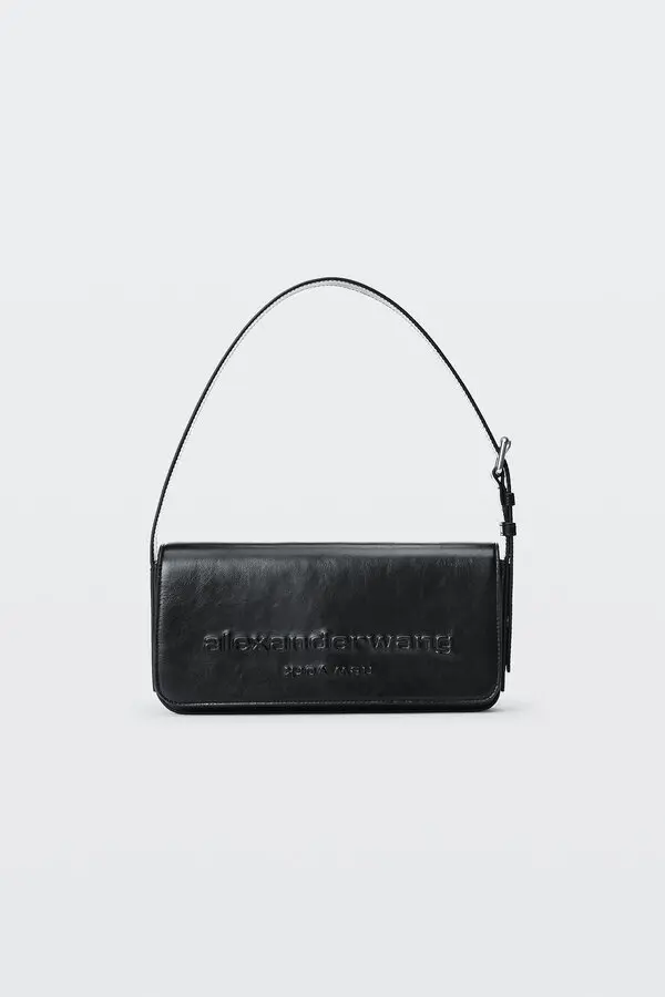 Alexander Wang Punch Flap Shoulder Bag - Black