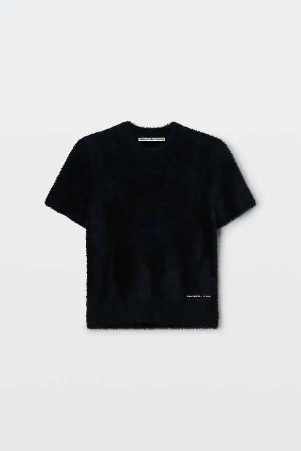 Alexander Wang Textured Chenille Crewneck Pullover
