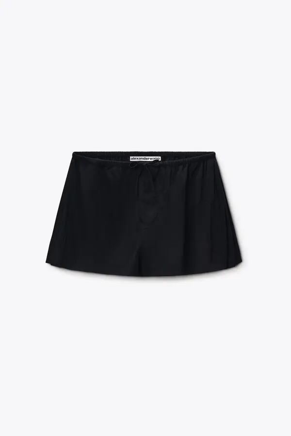Alexander Wang Mid-rise Pleated Short - Black