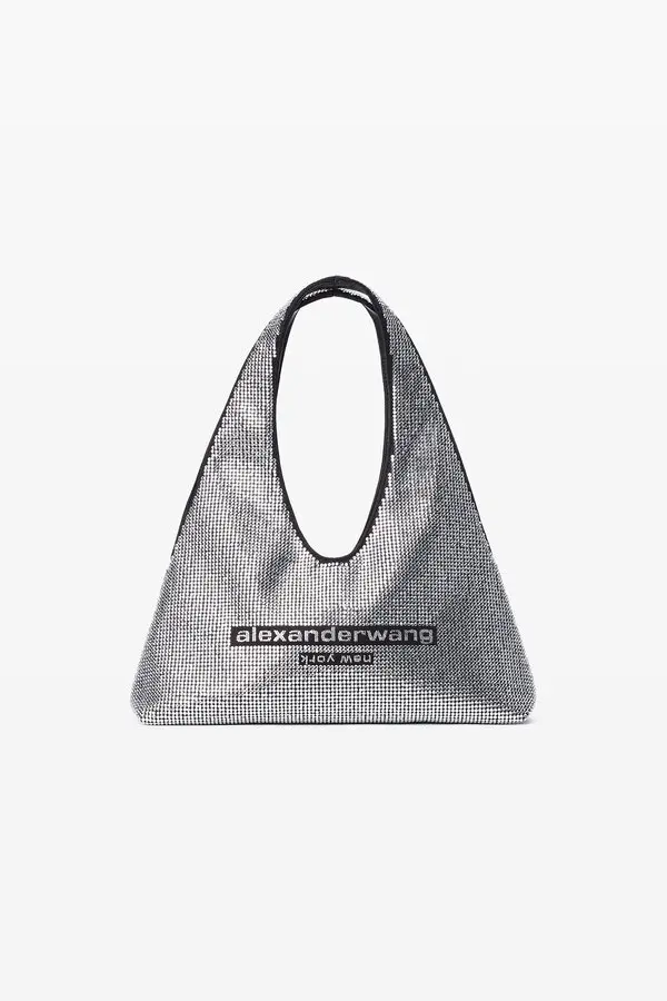 Alexander Wang Pike Crystal Mini Bag - Black/silver
