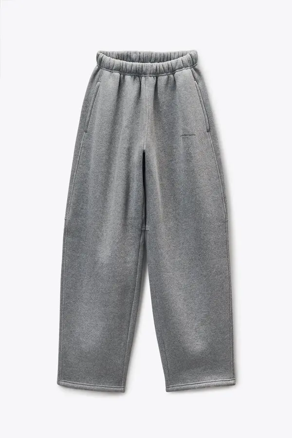 Alexander Wang Crystal Hotfix Mid-rise Sweatpant - Sidewalk