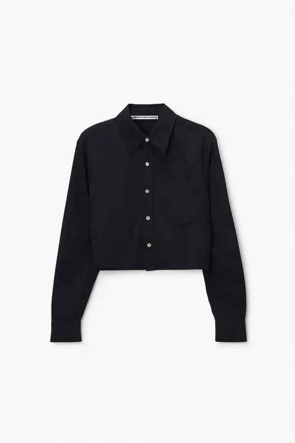 Alexander Wang Cropped Button-down Shirt