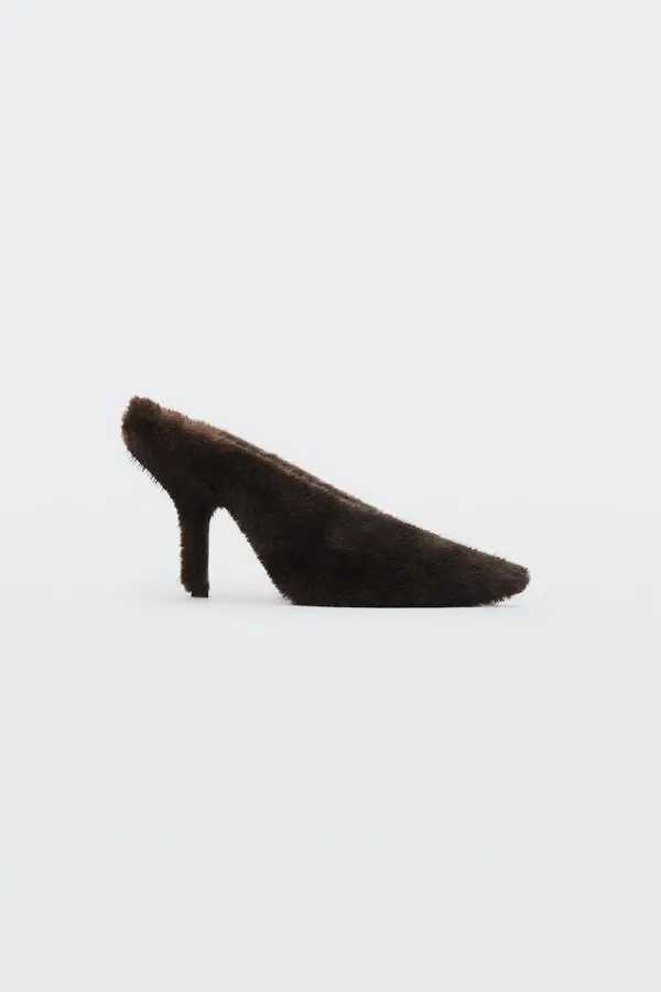 Alexander Wang Natasha 105mm Faux Fur Pump