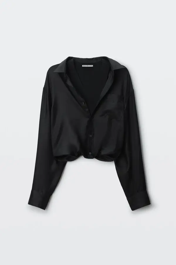 Alexander Wang Pre-styled Cami Top W/ Shirt - Black