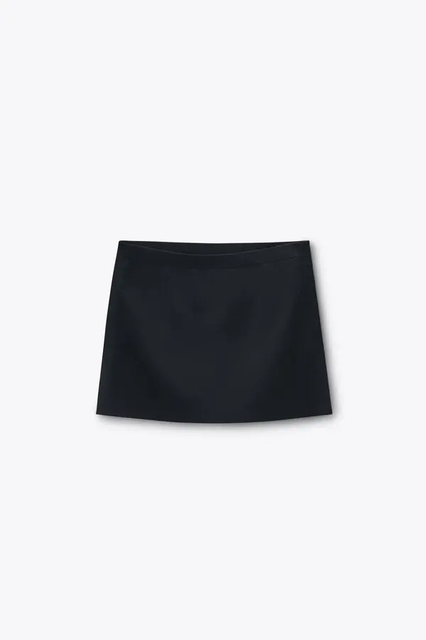 Alexander Wang Knit Logo Mini Skirt - Black