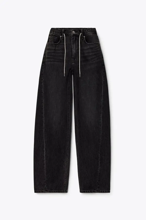 Alexander Wang Crystal Hotfix Drawcord Balloon Jogger