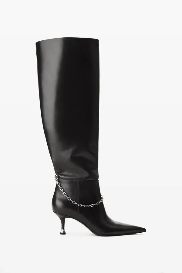 Alexander Wang Akila Slouch Boot In Leather 65mm