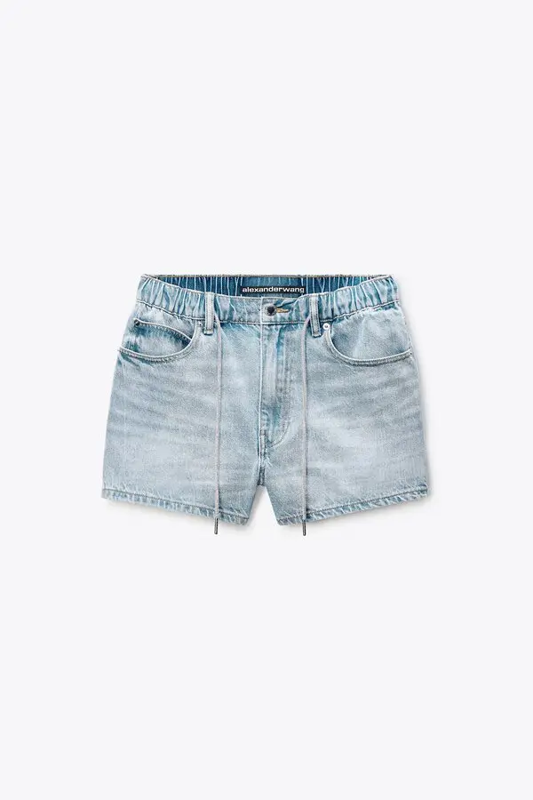 Alexander Wang Crystal Hotfix Drawcord Short