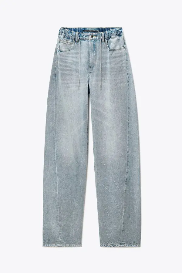 Alexander Wang Crystal Hotfix Drawcord Balloon Jogger