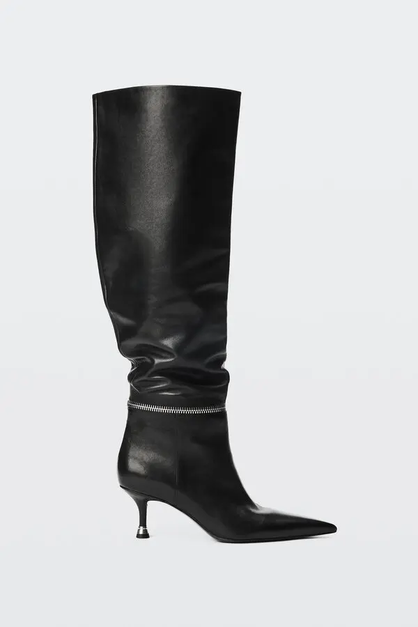 Alexander Wang Slasher Zip 65mm Slouch Boot