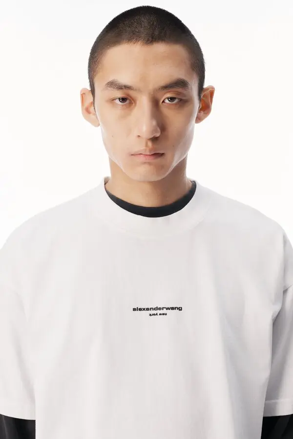Alexander Wang Logo Print Tee - White