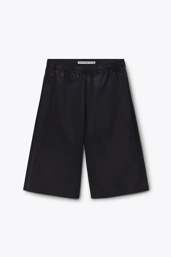 Alexander Wang Perforated Logo Mid-rise Short - Black