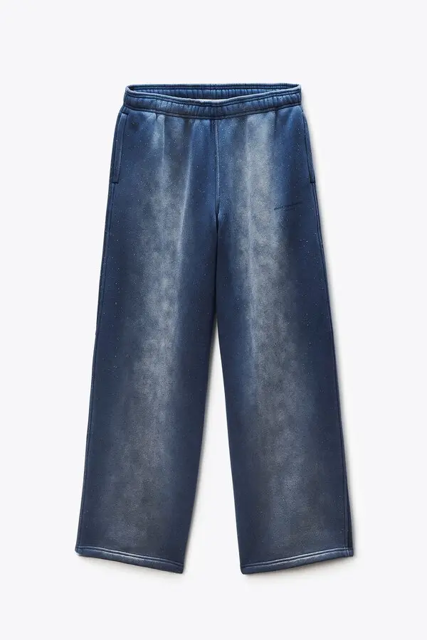 Alexander Wang Sweatpant Hotfix Terry Mid-rise - Washed Navy