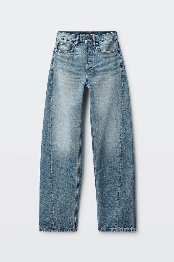 Alexander Wang Float Mid-rise Relaxed Shadow Pocket Jean - Authentic Light Indigo