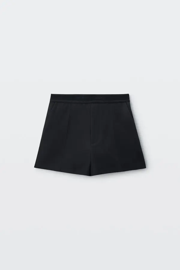 Alexander Wang Logo Elastic High-rise Mini Short - Dark Navy