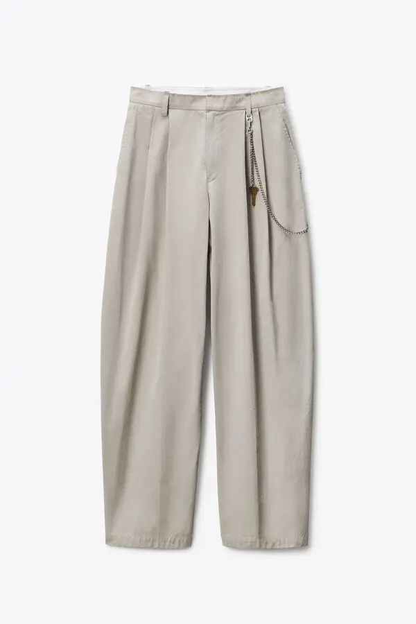 Alexander Wang Blue Cotton-blend Balloon-leg Pants - Stone